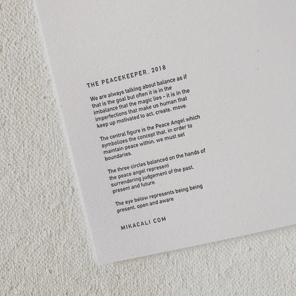 THE PEACEKEEPER GREETING CARD – Mika Cali